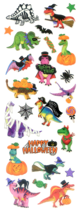 HR867 SPARKLIES DINOSAURS HALLOWEEN – Stickerfun Japan