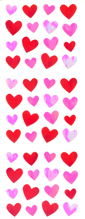 AU282 AURORA HEART STICKERS 3 COLORS – Stickerfun Japan