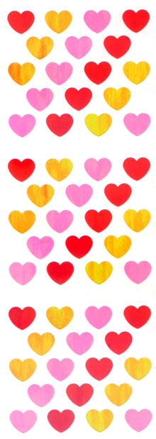 AU421 AURORA HEART STICKERS 3 COLORS WIDTH 10mm – Stickerfun Japan