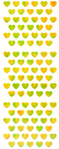 BA104 AURORA HEART STICKERS YELLOW 7mm – Stickerfun Japan