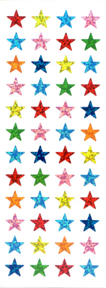 PH915 STAR STICKERS MULTI-COLORED – Stickerfun Japan
