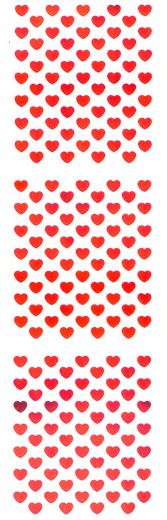 YA231 AURORA HEART STICKERS RED 4mm – Stickerfun Japan