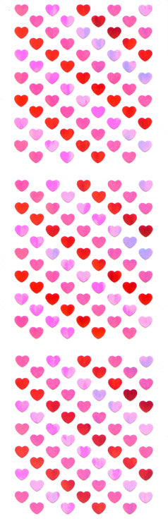KA521 AURORA HEART STICKERS 3 COLORS 4mm – Stickerfun Japan